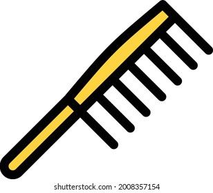 Comb White Background Comb Symbol Professtion Stock Vector (Royalty ...