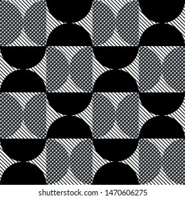 Combination Black Dark Grey Semi Circle Stock Vector (Royalty Free ...