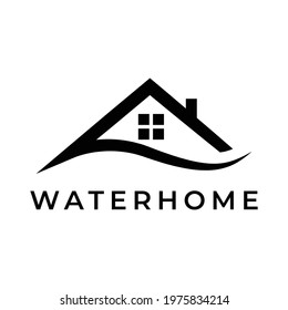 Combination Home Wave Logo Vector Stock Vector (Royalty Free ...