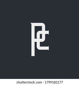 Combination Letter P C Logo Monogram Stock Vector (Royalty Free ...