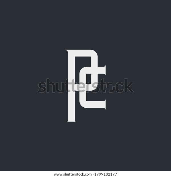 Combination Letter P C Logo Monogram Stock Vector (Royalty Free ...