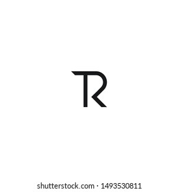 Combination Letters T R Logo Design Stock Vector (Royalty Free ...
