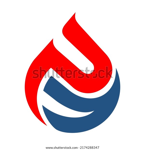 Combination P Form Water Figure Hvac Stock Vector (Royalty Free ...
