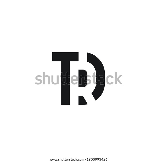Combination Tdr Letters Design Inspiration Stock Vector (Royalty Free ...
