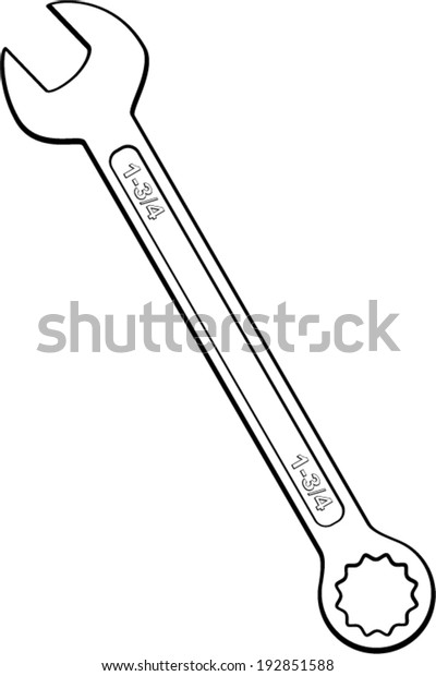 Combination Wrench Stock Vector (Royalty Free) 192851588