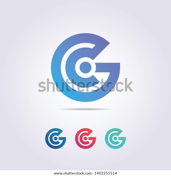 Combined Logo Template Letters C G Stock Vector (Royalty Free ...