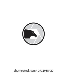 Combines Concept Circle Camera Lens Eagle Stock Vector (Royalty Free ...