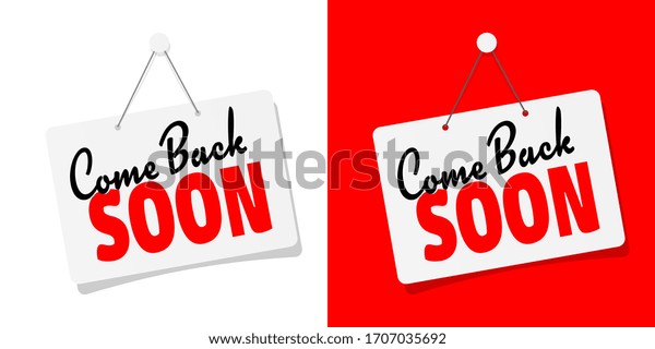 Be back soon sign : 1 212 images, photos et images vectorielles de ...