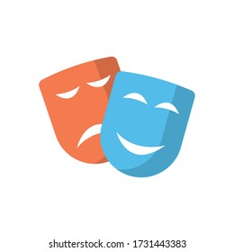 Comedy Mask Icon Design Isolated On Stock Vector (Royalty Free) 1731443383