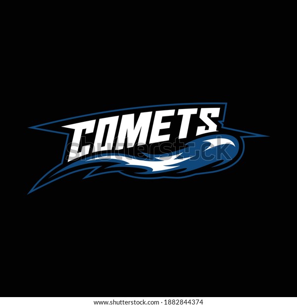 Comets Vector Mascot Logo Illustration Stock Vector (Royalty Free ...