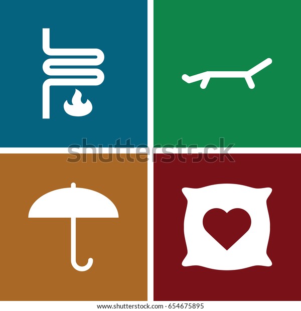 Comfort Icons Set Set 4 Comfort Stock Vector (Royalty Free) 654675895 ...