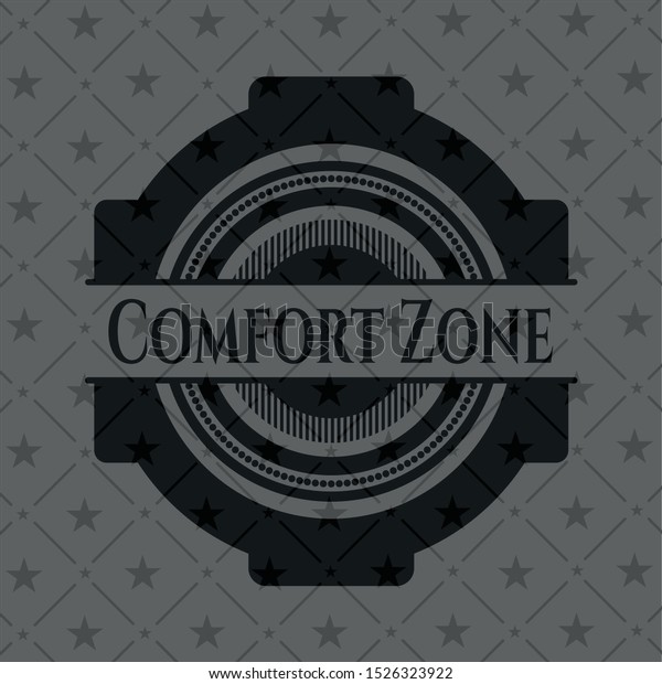 Comfort Zone Realistic Dark Emblem Vector Stock Vector (Royalty Free ...