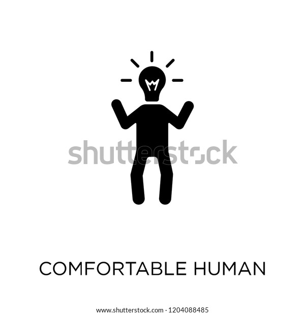 Comfortable Human Icon Comfortable Human Symbol Stock Vector (Royalty ...