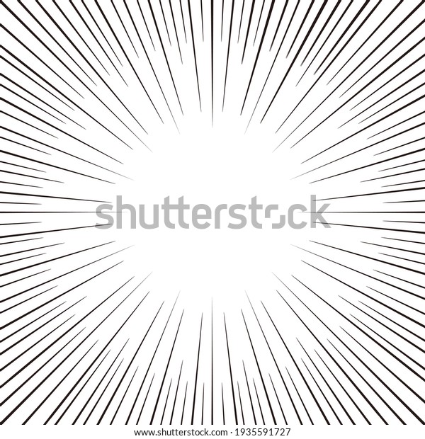 Comic Background Radial Lines Stock Vector (Royalty Free) 1935591727 ...