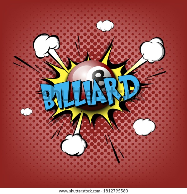 Comic Bang Expression Text Billiard Comics Stock Vector (Royalty Free ...
