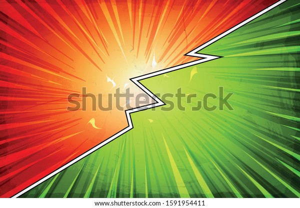 Comic Book Action Layout Background Power Stock Vector (Royalty Free ...