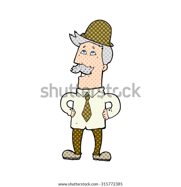 Comic Book Cartoon Old Man Stock Vector (Royalty Free) 315772385 ...