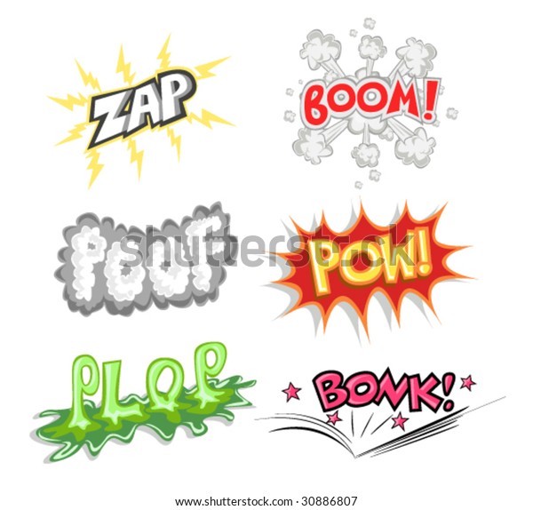 Comic Book Exclamation Sounds Part 2 Stock Vector (Royalty Free) 30886807