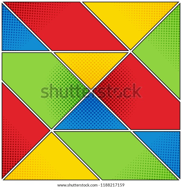 Comic Book Light Concept Colorful Frames Stock Vector (Royalty Free ...