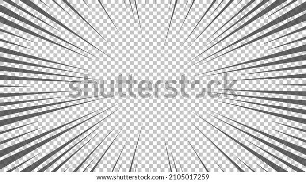 Comic Book Page Black Lines Isolated Stock Vector (Royalty Free ...