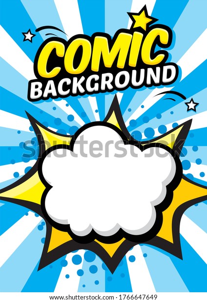 Comic Book Page Design Magazine Cover Stock Vector (Royalty Free ...