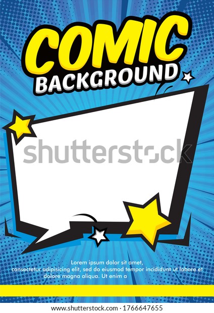 Comic Book Page Design Magazine Cover Stock Vector (Royalty Free ...