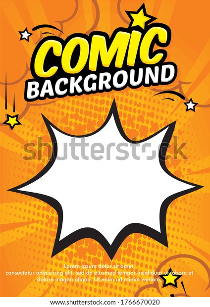 Comic Book Page Design Magazine Cover Stock Vector (Royalty Free ...