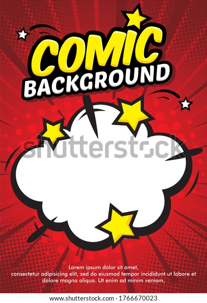 Comic Book Page Design Magazine Cover Stock Vector (Royalty Free ...