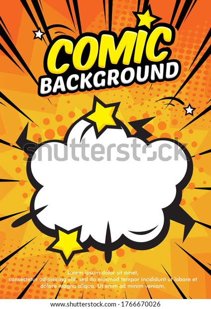 Comic Book Page Design Magazine Cover Stock Vector (Royalty Free ...