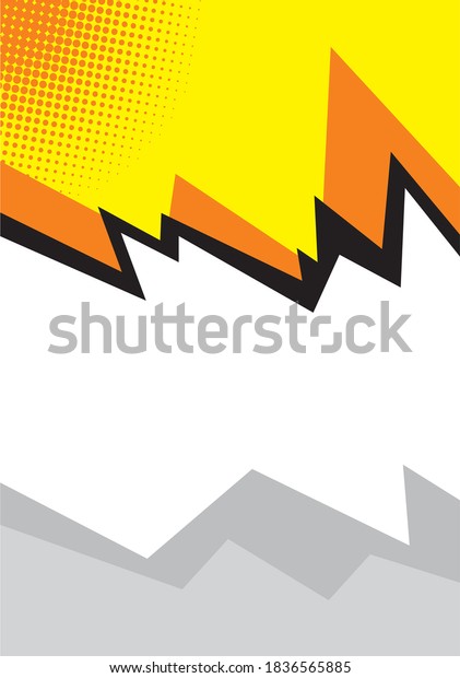 Comic Book Page Design Magazine Cover: เวกเตอร์สต็อก (ปลอดค่าลิขสิทธิ์ ...