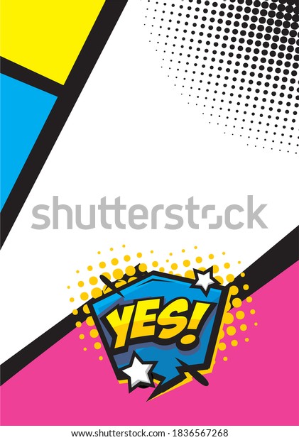 Comic Book Page Design Magazine Cover 库存矢量图（免版税）1836567268 | Shutterstock