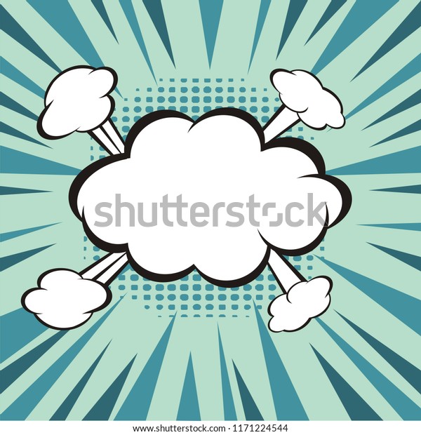 Comic Book Page Template Speech Bubble Stock Vector (Royalty Free ...