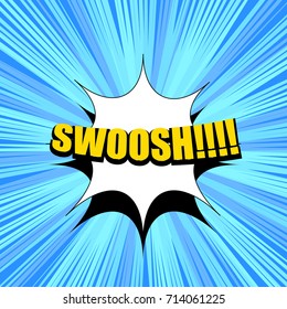 Comic Book Page Template Swoosh Yellow Stock Vector (Royalty Free ...