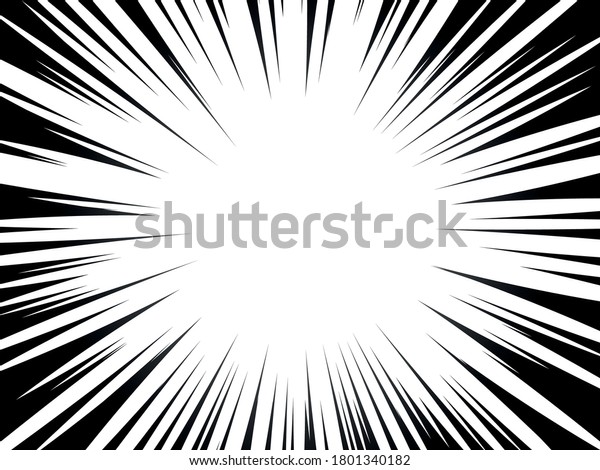 Comic Book Radial Lines Comics Background Stock Vector (Royalty Free ...