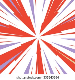 Comic Book Radial Lines Background Stock Vector (Royalty Free ...