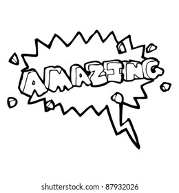 Comic Book Shout Amazing Cartoon Stock Vector (Royalty Free) 87932026 ...