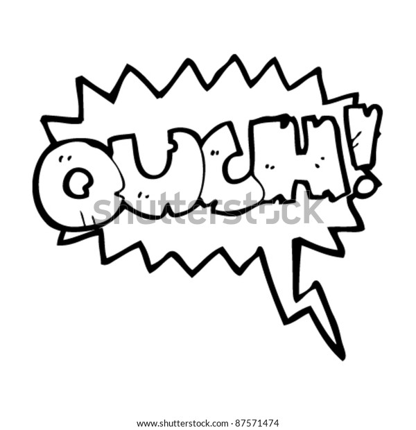 Comic Book Shout Pain Stock Vector (Royalty Free) 87571474