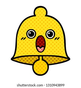 Comic Book Style Cartoon Bell Stock Illustration 1375118828