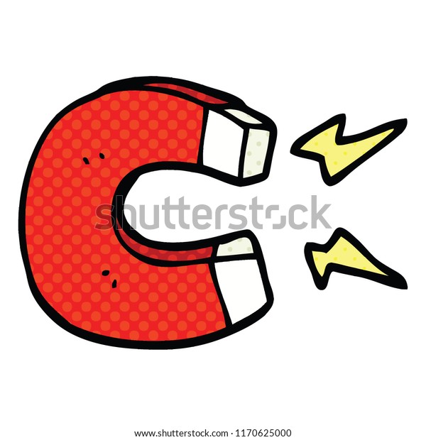 Comic Book Style Cartoon Magnet Stock Vector (Royalty Free) 1170625000 ...