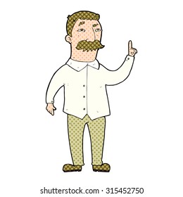 Comic Book Style Cartoon Man Mustache Stock Vector (Royalty Free ...