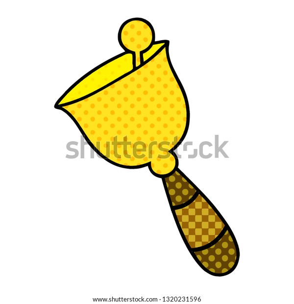 Comic Book Style Cartoon Ringing Bell Stock Vector (Royalty Free ...