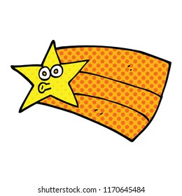 Comic Book Style Cartoon Shooting Star Stock Vector (Royalty Free ...