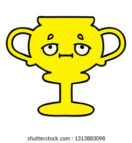 Comic Book Style Cartoon Trophy Stock Vector (Royalty Free) 1313883098 ...