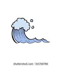 Comic Book Style Cartoon Wave Stock Vector (Royalty Free) 315760784 ...