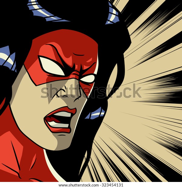 Comic Book Superhero Vector Illustration: เวกเตอร์สต็อก (ปลอดค่า ...