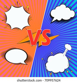 Versus Comic Frame Vs Comics Book Stock Vector (Royalty Free ...