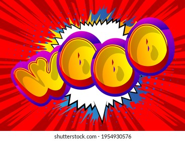 Comic Book Wooo Word Effect On Stock Vector (Royalty Free) 1954930576 ...