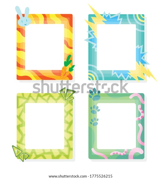 Marcos de historietas al estilo de: vector de stock (libre de regalías ...