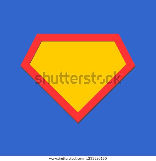Tegneserie helten ikon, symbol skjold. Isoleret Stock-vektor ...