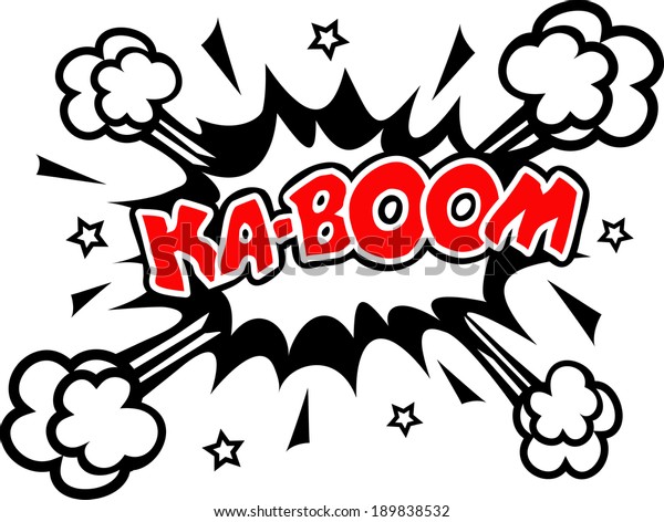 Comic Kaboom Speech Bubble Comic Book Stock Vector (Royalty Free ...